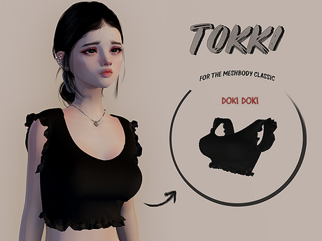 Second Life Marketplace - [TOKKI] DoKi DoKi _ Meshbody Classic (Black)
